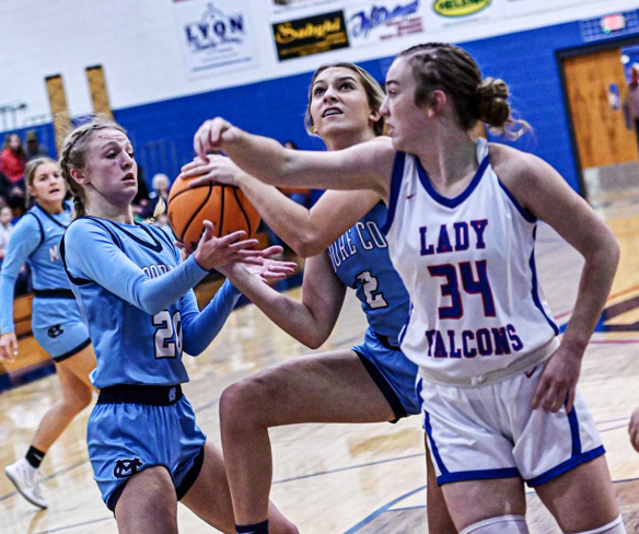 Hot three point shooting by Lady Falcons leads to a 68-54 Raiderette ...